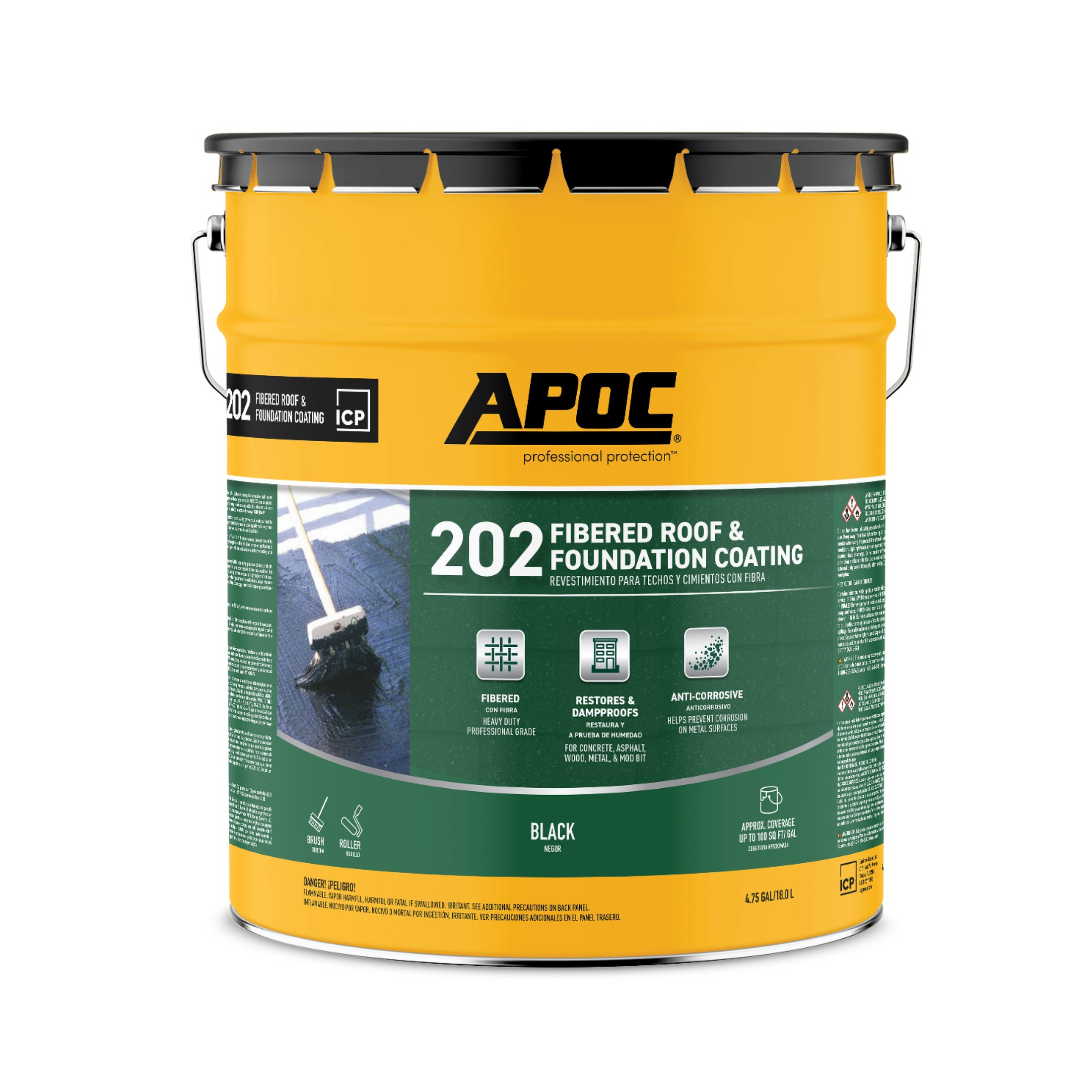APOC® 202 Rainshield® Fibered Roof & Foundation Coating