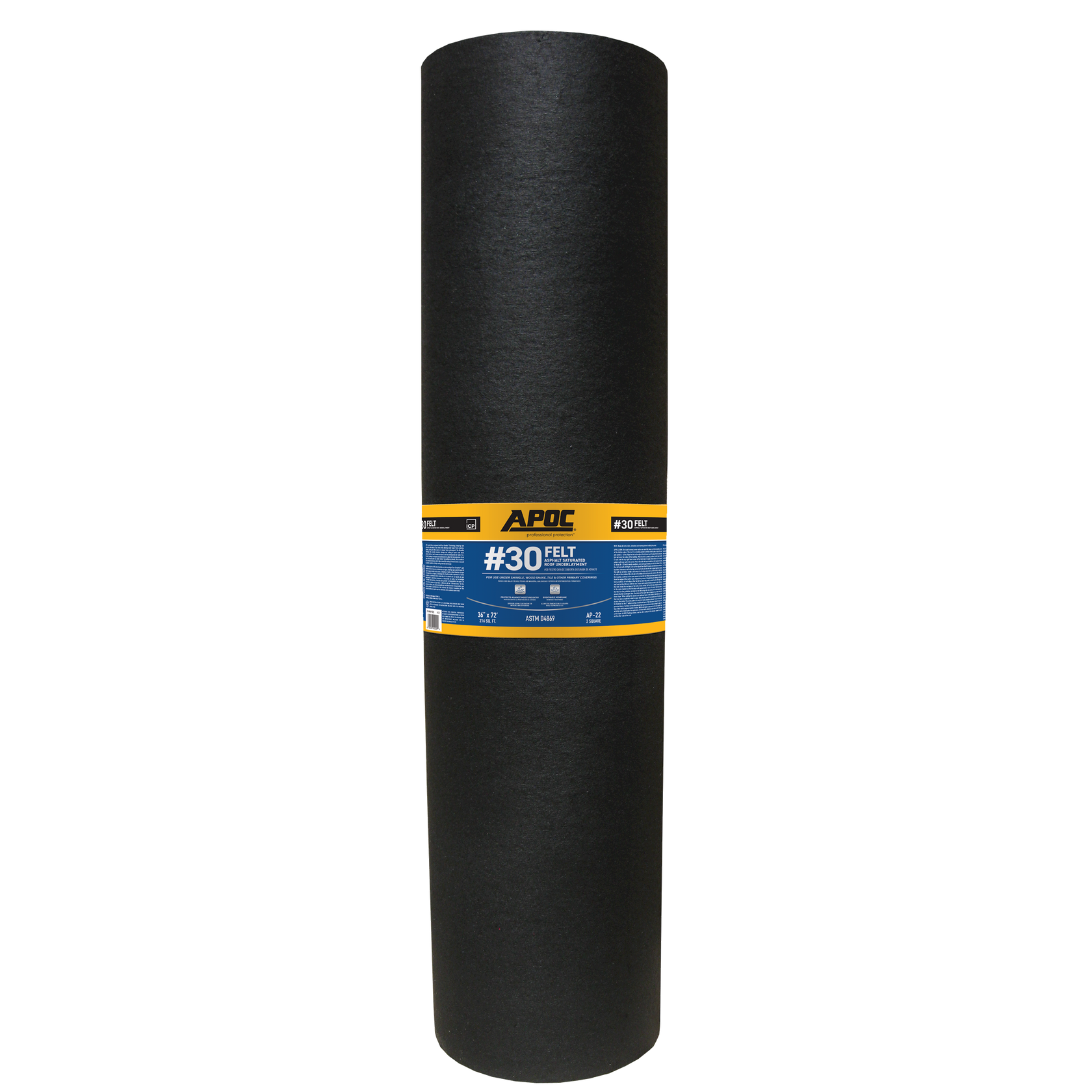 APOC® 22 #30 Felt Asphalt Saturated Roof Underlayment