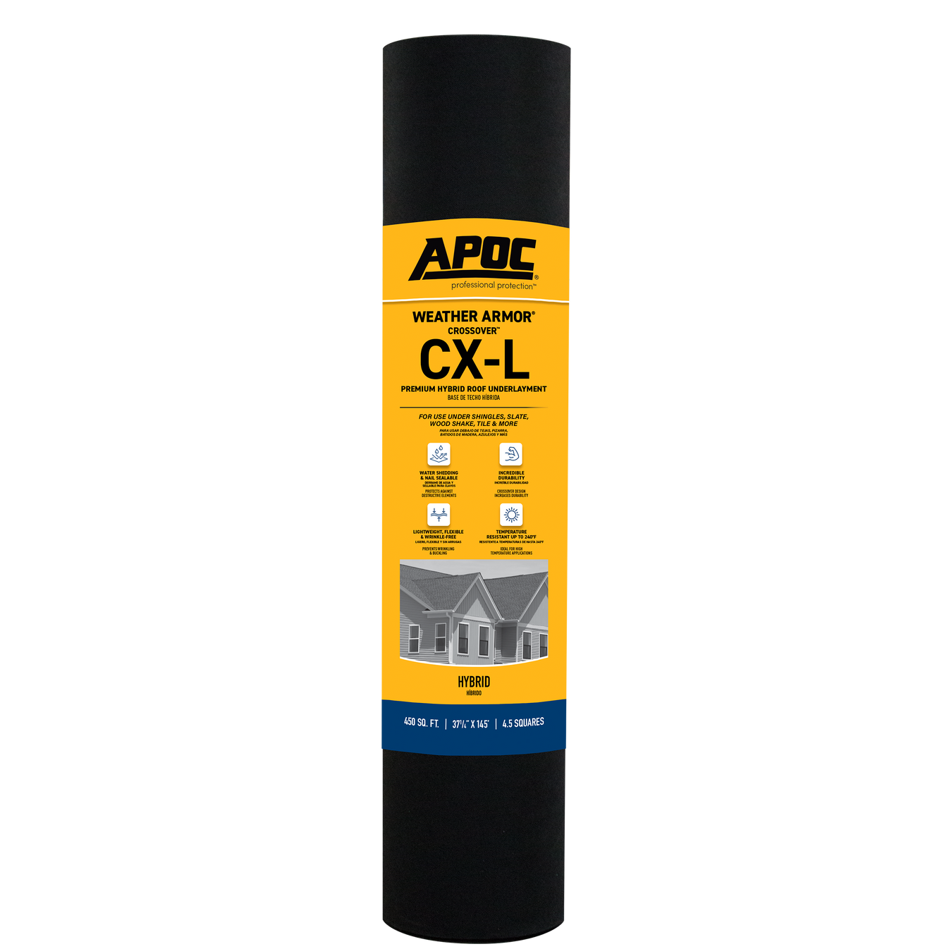 Weather-Armor® CX-L® Hybrid Roof Underlayment – APOC
