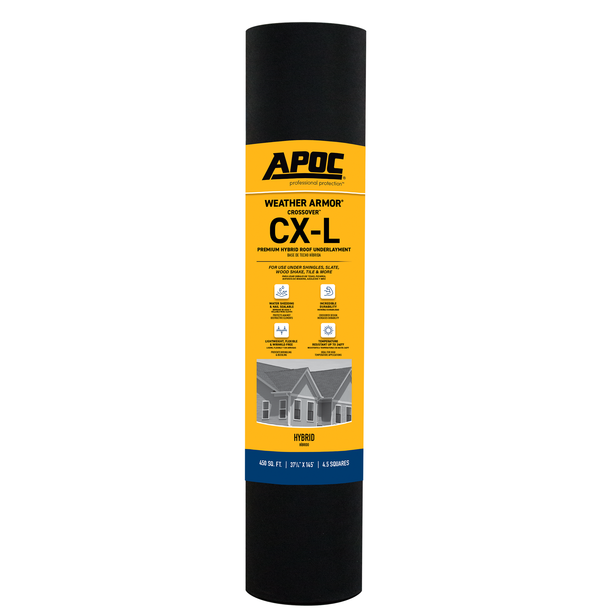 Weather-Armor® CX-L® Hybrid Roof Underlayment – APOC