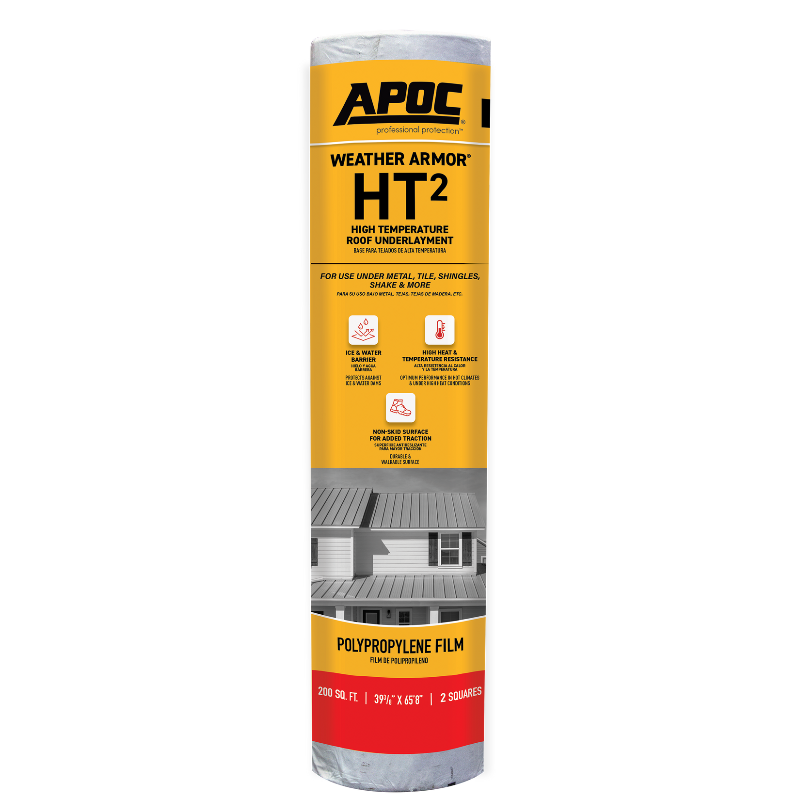 Weather-Armor® HT2 High Temperature Roof Underlayment – APOC