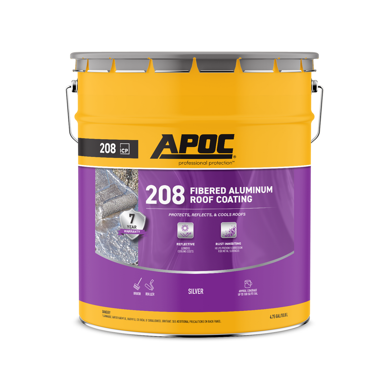APOC® 208 Fibered Aluminum Roof Coating