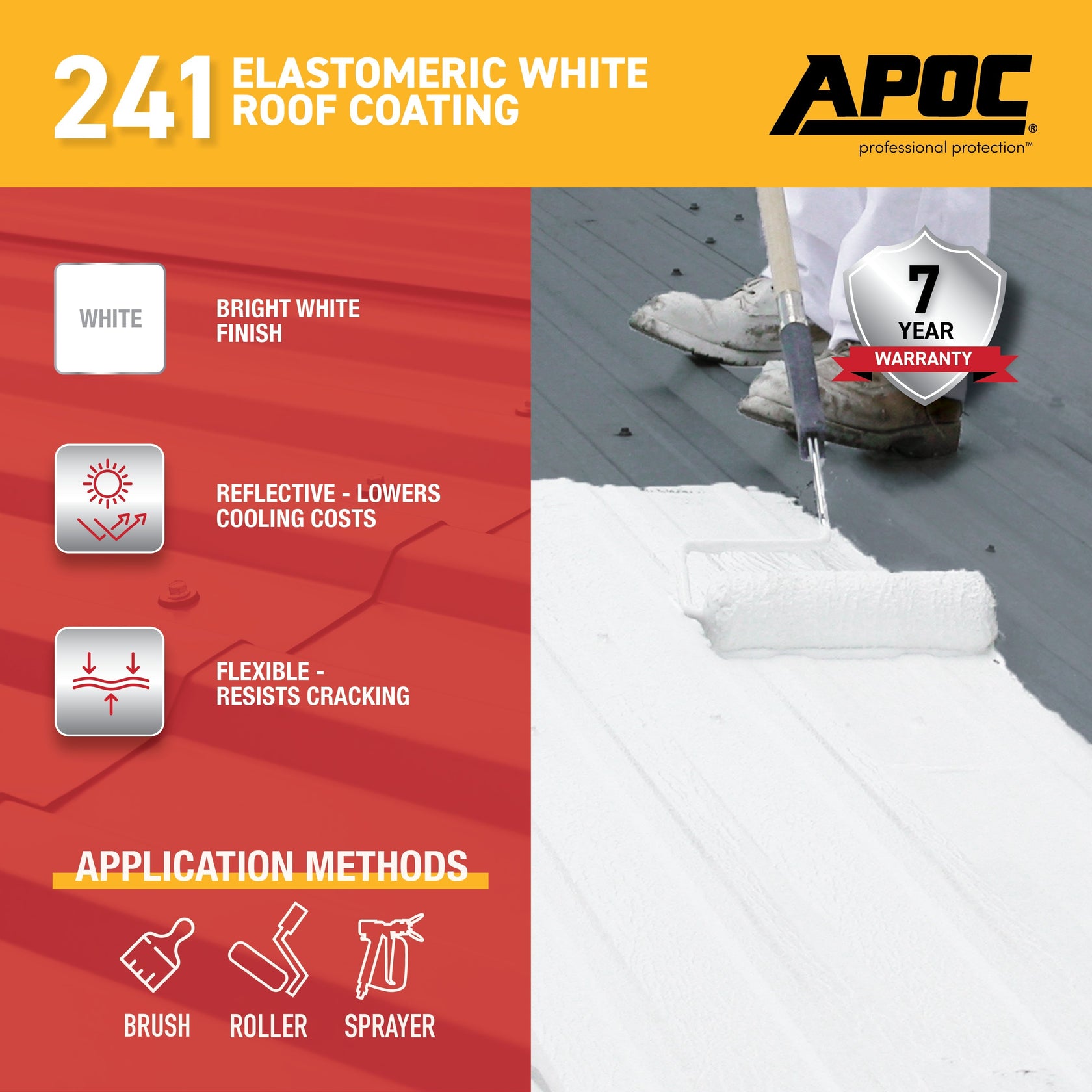 APOC® 241Elastomeric White Roof Coating