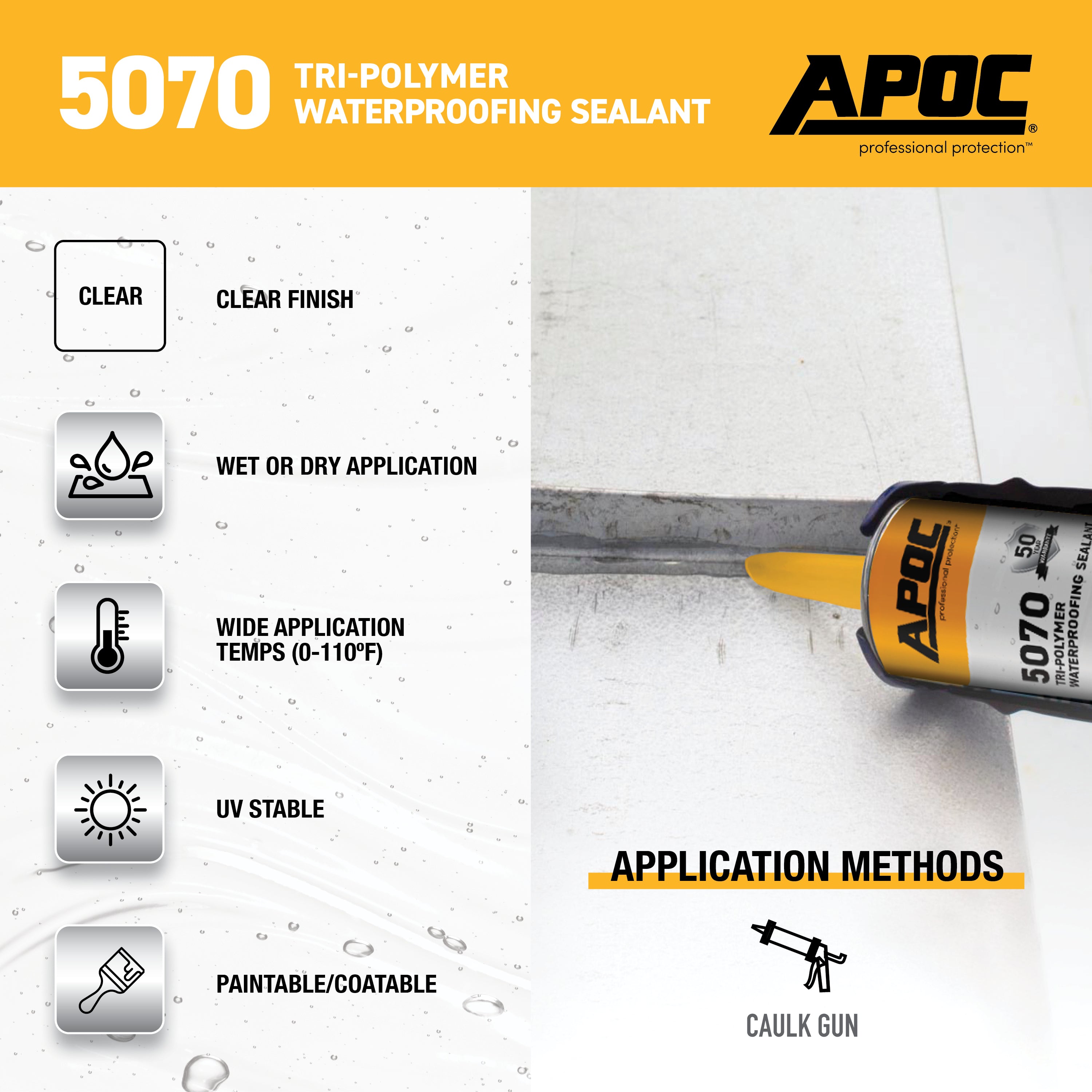 APOC® 5070Tri-Polymer Waterproofing Sealant
