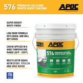 APOC® 576Premium Silicone White Roof Coating