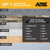 AP-1® Construction Sealant & Adhesive – APOC