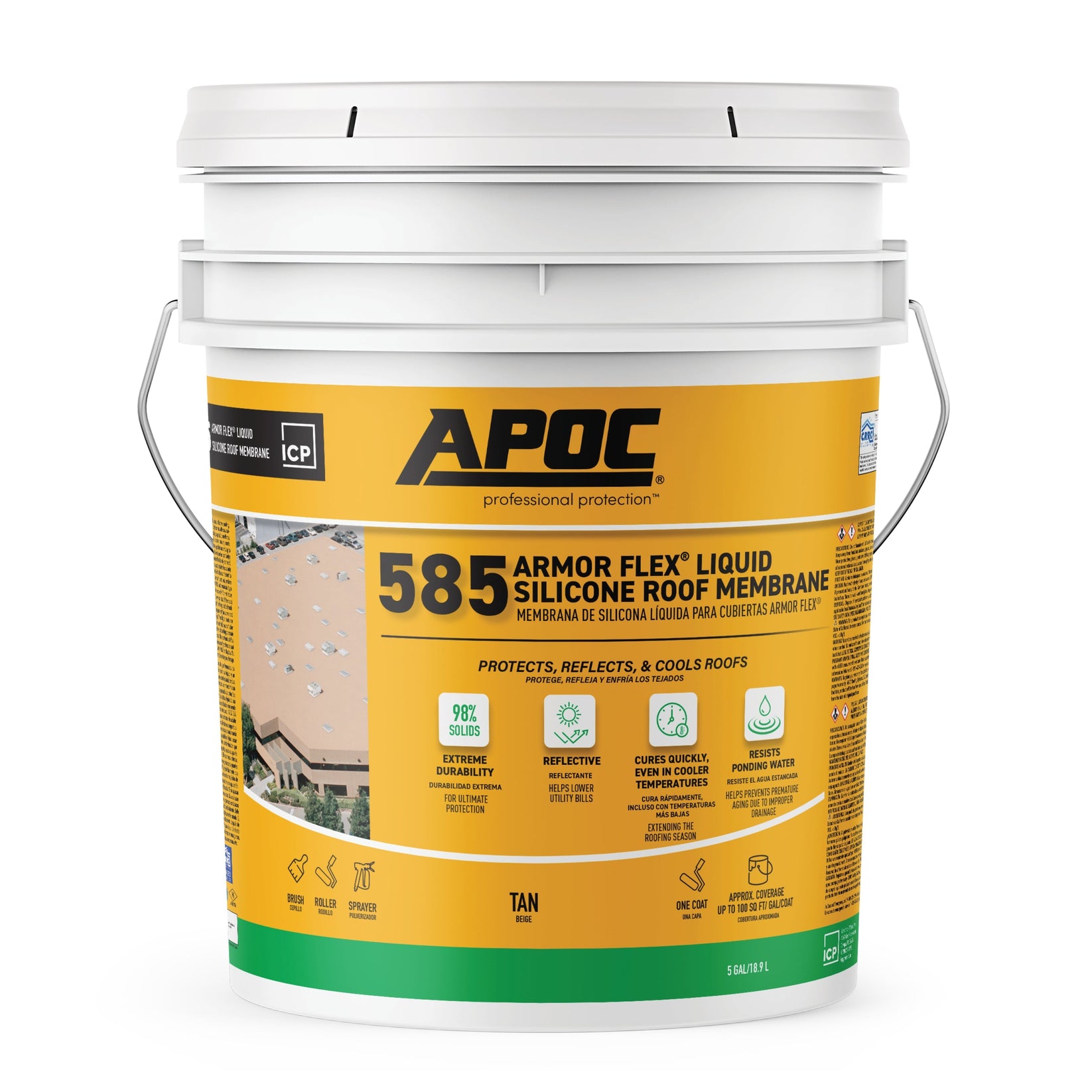 APOC® 585 Armor Flex® Liquid Silicone Roof Membrane