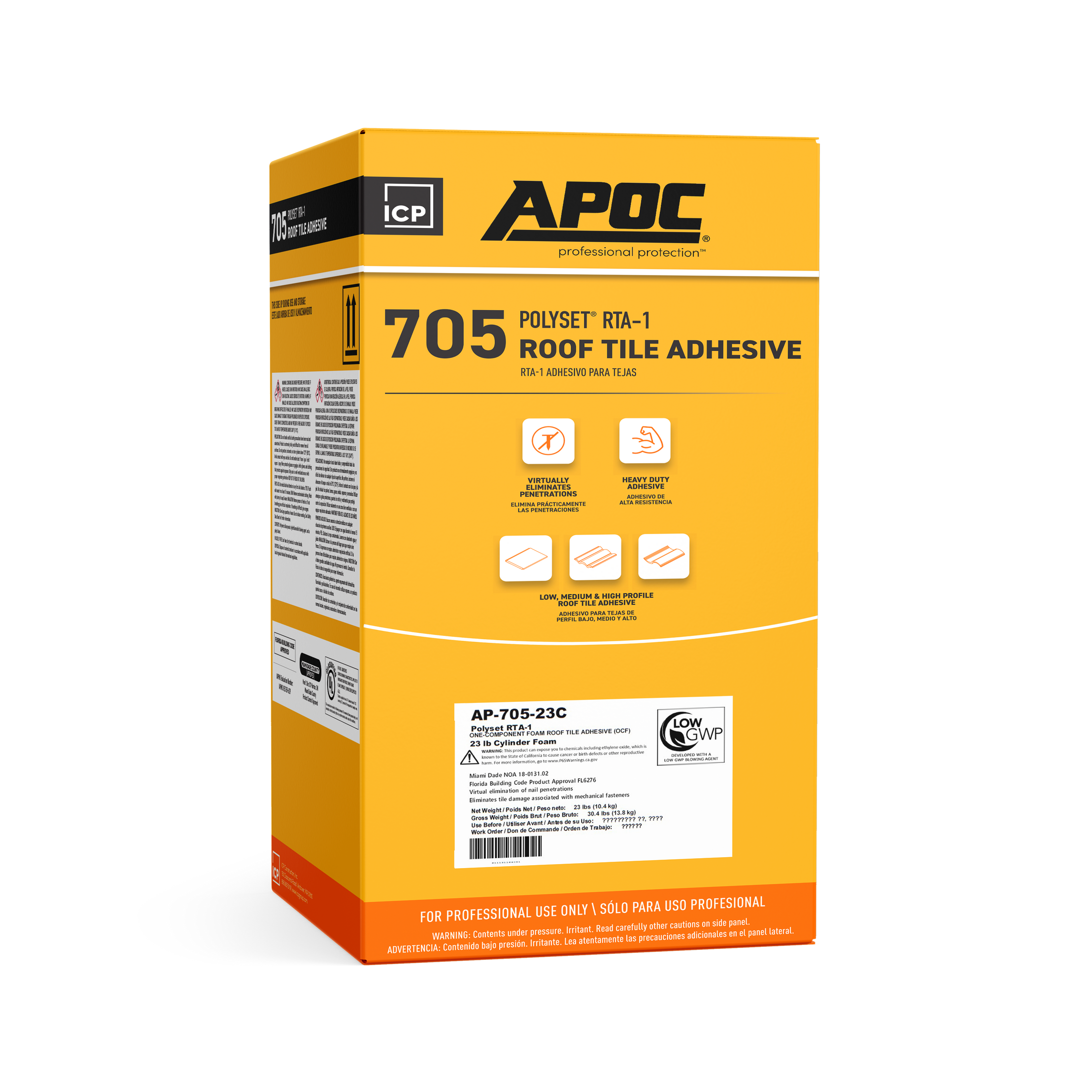 APOC 705 POLYSET RTA-1 ROOF TILE ADHESIVE
