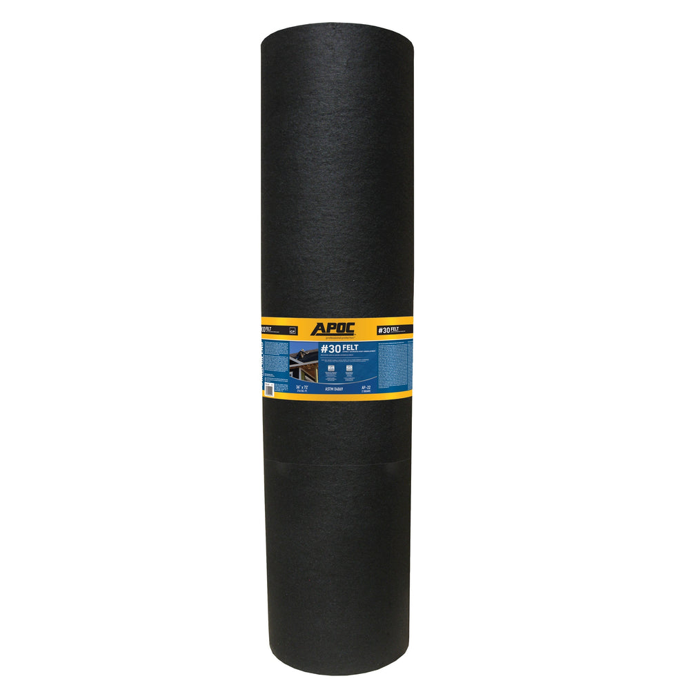 APOC® 22 #30 Felt Asphalt Saturated Roof Underlayment