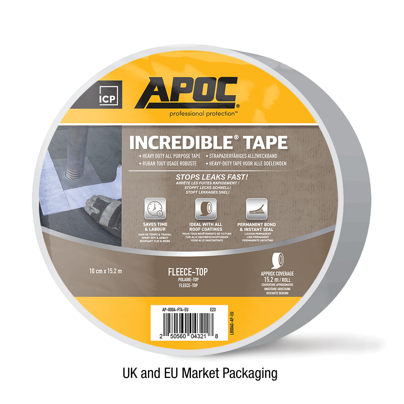 APOC® Incredible® TapeHeavy Duty All Purpose Fleece-Top Tape